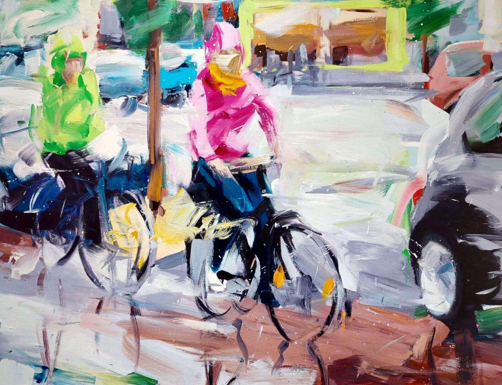 Alireza Varzandeh | die aachener (sommerregen) | 2020 | Öl auf Leinwand ...