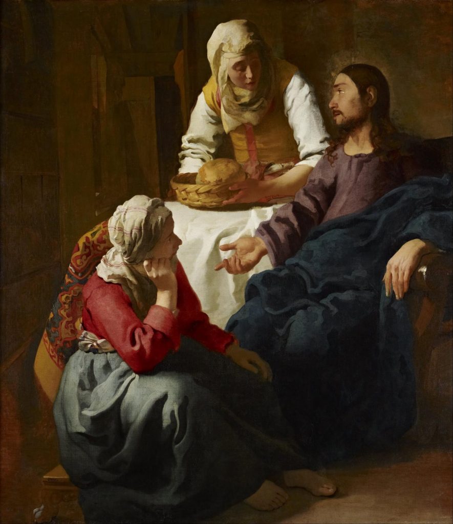 Jan Vermeer | Christus bei Maria und Martha | etwa 1654 – 1655 | Öl auf ...