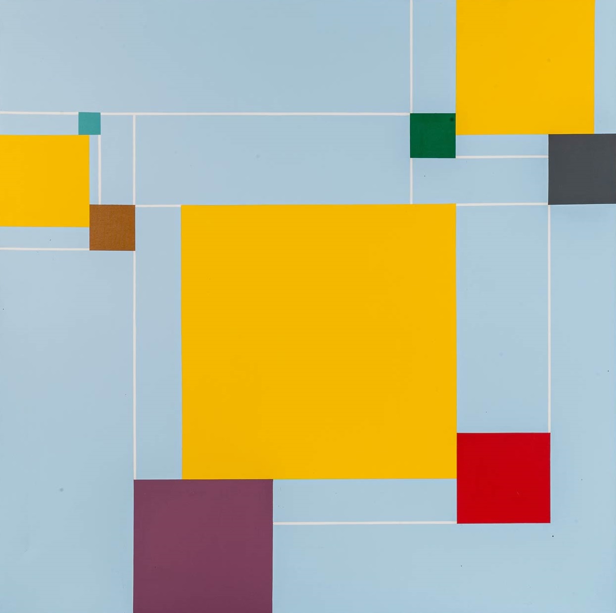 Anton Stankowski | Konkrete Kunst | 4 Quadratprozessionen | 1990 ...