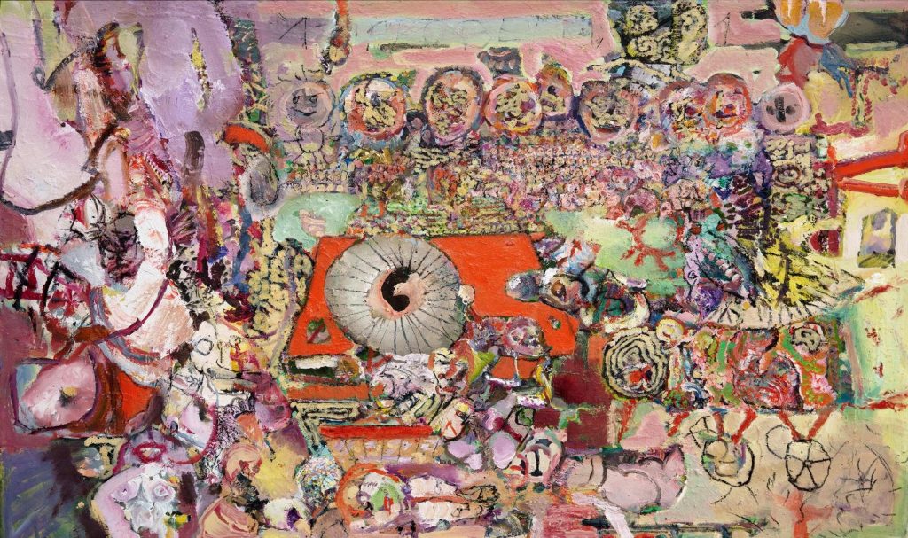 NEUE WILDE | Werner Liebmann | Der Test | 2023 | Öl auf Leinwand |95 cm ...