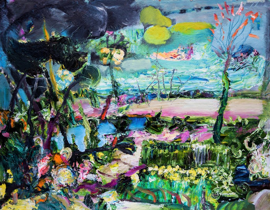 NEUE WILDE | Werner Liebmann | Seestück | 2018 | 80 cm x 100 cm | Öl ...