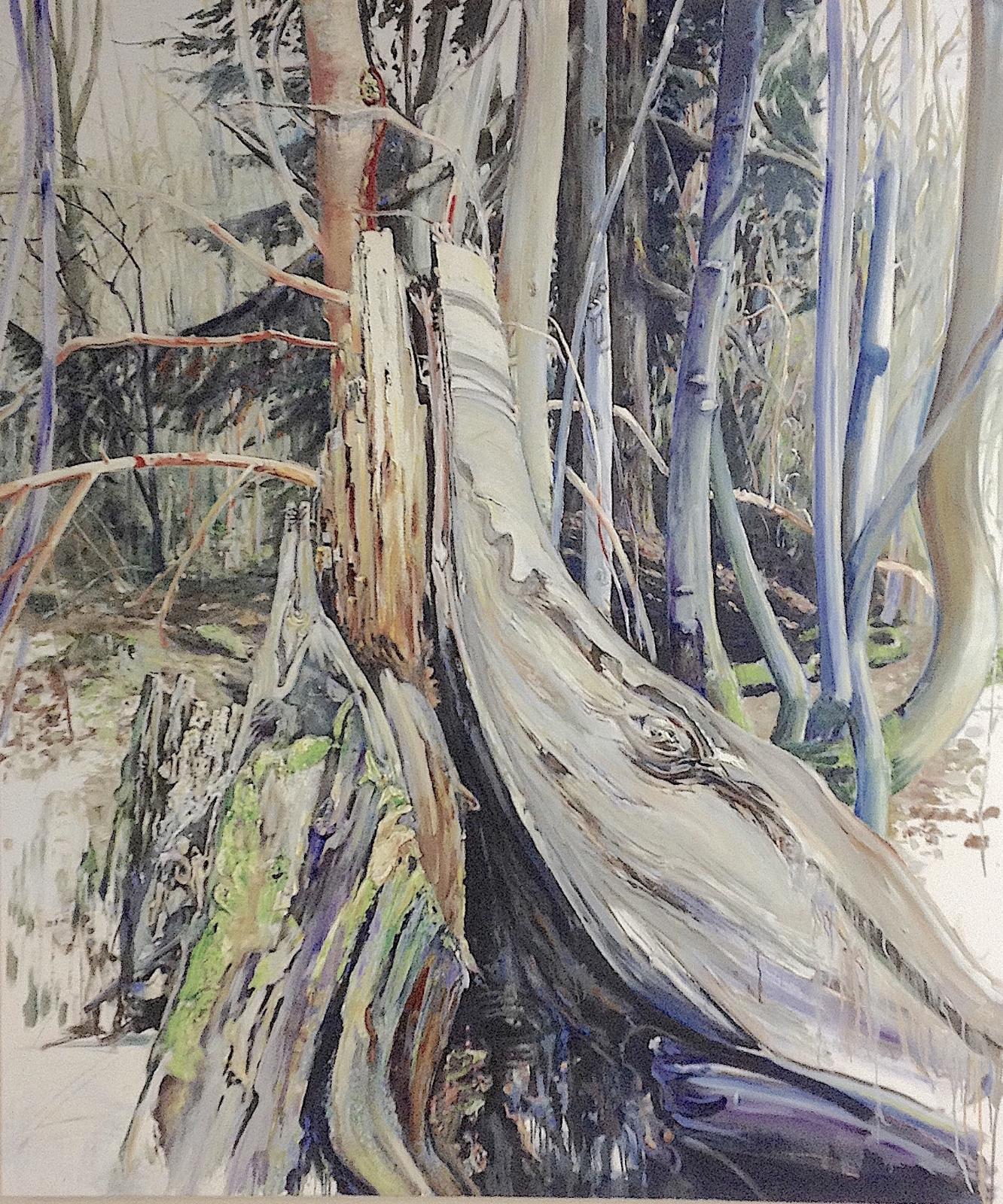 Saxana N. Schötschel Nr. 3 Der Wal und der Wald und ... 2017 Öl auf ...