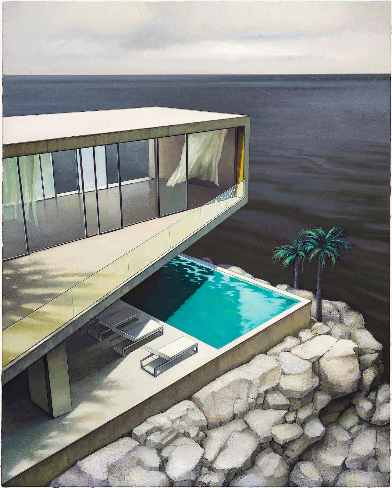 Jens Hausmann, The Island, 2022, Öl auf Leinwand, 150 cm x 120 cm ...