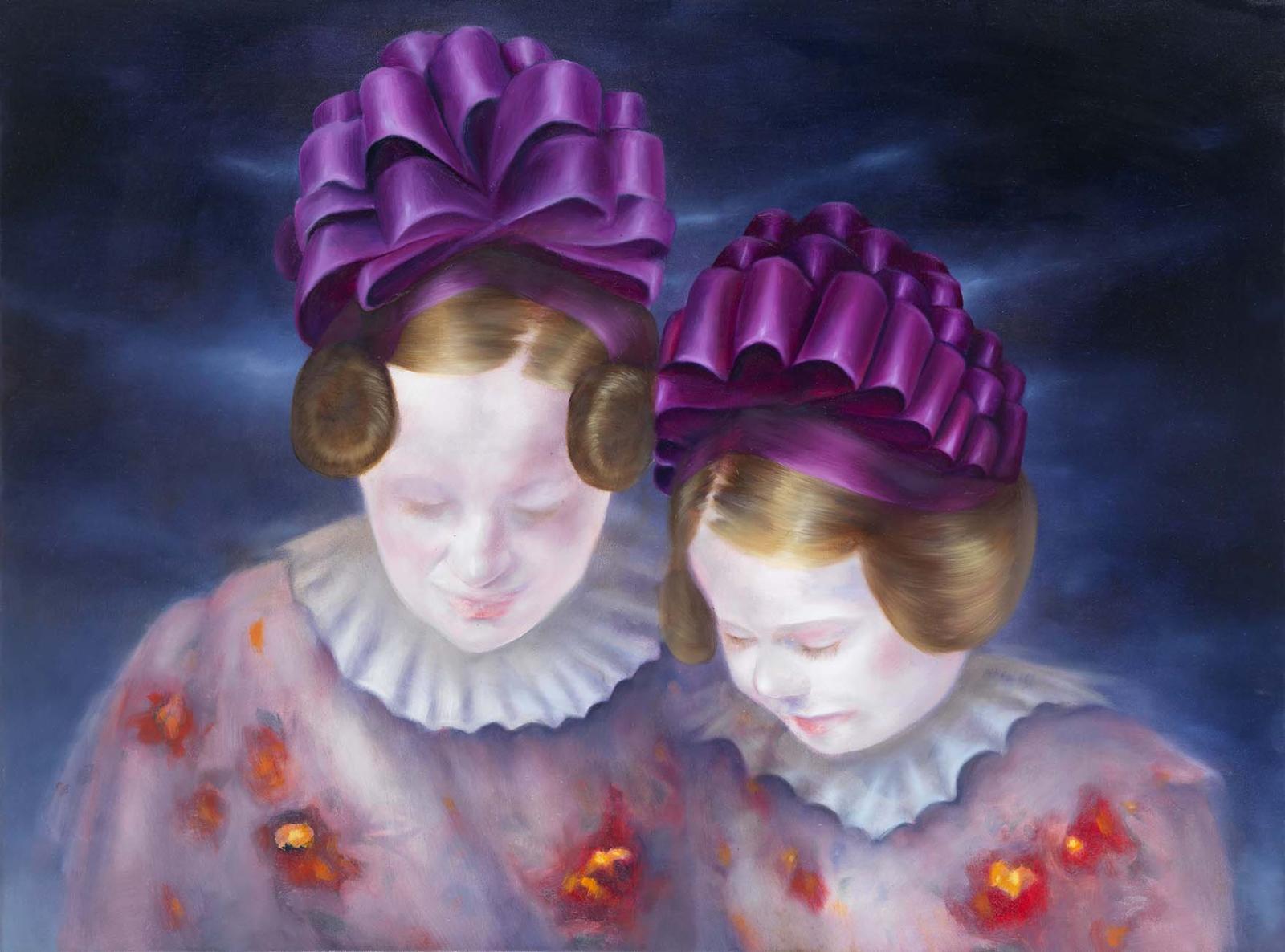 Simone Haack, Angels, 2021, Öl auf Leinwand