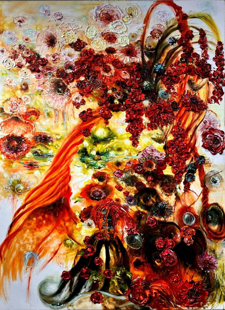 Bernd Schwarting | Der Annäherer | 2023 | Kohle und Öl auf Leinwand ...