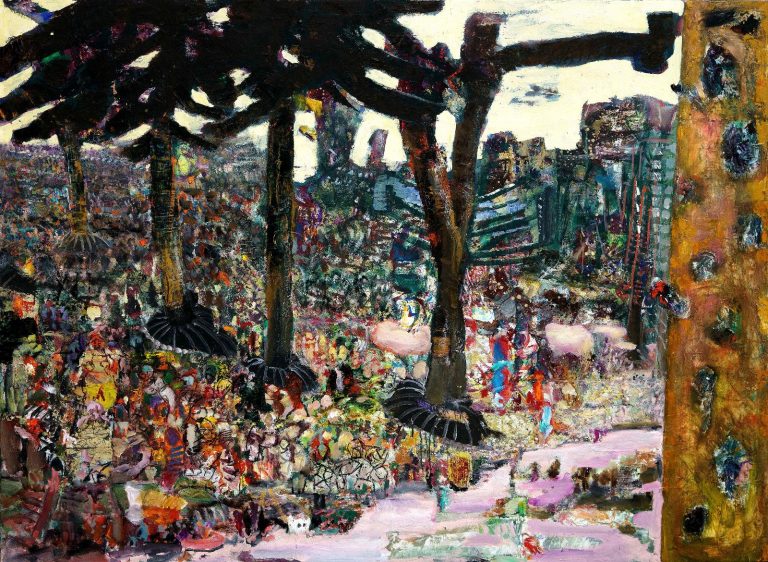 NEUE WILDE | Werner Liebmann | Stadtpark | 2023 | Öl auf Leinwand | 150 ...